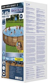 BESTWAY Power Steel Swim Vista Bazénový set 549 x 122 cm, kartušová filtrace 56977