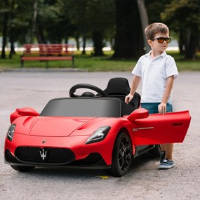 Dětské elektrické auto AIYAPLAY Maserati MC20 s 12V a dálkovým ovládáním 2.4G, plynulý start, LED světla, hudba, houkačka, pružinové odpružení, 3-6 l…