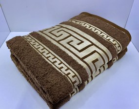 Froté ručník hnědý gold 50x90cm TiaHome