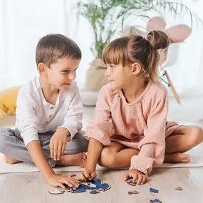 Trefl Wood Craft Junior - Puzzle - Ve světě Minnie Mouse / 50 dílků /