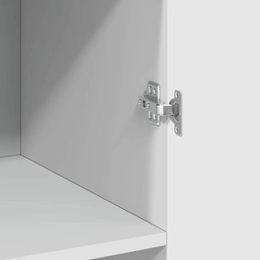 Skříň highboard bílá 70 x 42,5 x 185 cm kompozitní dřevo 3281427