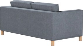 Potah na pohovku IKEA  Karlanda rozkládací, krátký barva šedá látka pletený vzor