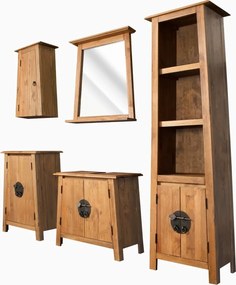 vidaXL 5dílná sada koupelnového nábytku masivní borové dřevo [275425]