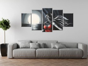 Gario Ručně malovaný obraz Útěk do minulosti - 5 dílný Rozměry: 100 x 70 cm