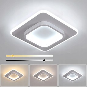 Lampa Sufitowa Plafon Led Biały Nowoczesna Korytarz 3000K/4500K/6500K 21W