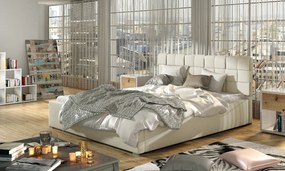 Eltap Čalouněná postel Grand Materiál a barva potahu: Soft 11 - černá, Rozměry (cm): 200x200