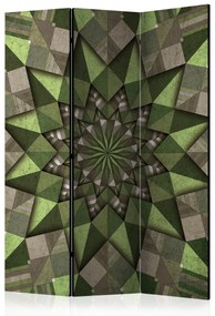 Paraván - Star Mandala (Green) [Room Dividers]