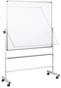 Bi-Office Mobilní otočná oboustranná bílá popisovací tabule, magnetická, 1500 x 1200 mm