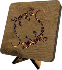 Li-Go "Ještěrky" lampa 19x19 cm provedení povrchu: dub
