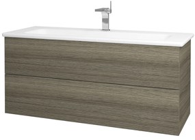 Dřevojas Koupelnová skříň VARIANTE SZZ2 120 (umyvadlo Euphoria) Varianta: N01 Bílá lesk / D16 Beton tmavý