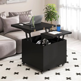 Costway Konferenční stolek s výškově nastavitelnou deskou 3-in-1 skládací