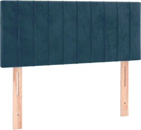 Box spring postel s matrací tmavě modrá 120 x 200 cm samet 3141417