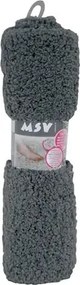MSV MICROFIBER tmavě šedá / Koupelnová předložka / 50 x 70 cm / mikrov