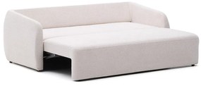 Krémová žinylková rozkládací pohovka 225 cm Laira – Kave Home