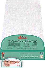 Nepropustné froté prostěradlo s gumičkou 140/200 1 bílé