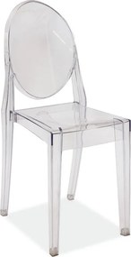 Casarredo - Komfort nábytek Plastová jídelní židle MARTIN transparent