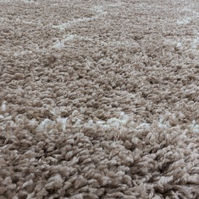 Ayyildiz Kusový koberec SALSA 3201, kulatý, Béžová Rozměr koberce: 160 cm KRUH