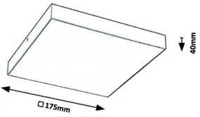 Rabalux - LED Koupelnové stropní svítidlo LED/18W/230V 2800-6000K IP44 bílá