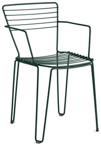 ISIMAR - Židle MENORCA s područkami - zelená