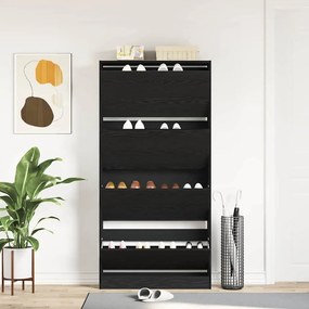 Skříň na obuv 80 x 21 x 163,5 cm Kompozitní dřevo Černý dub 3334027