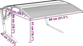 vidaXL Garáž pro robotickou sekačku černá 80 x 101 x 46 cm [4008205]