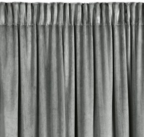 ZATEMŇOVACÍ ZÁVĚS NA PÁSCE CARLI 140X270 CM STŘÍBRNÁ