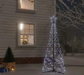 vidaXL Vánoční stromek kužel 200 ch LED diod 70 x 180 cm [343503] Barva: Studená bílá