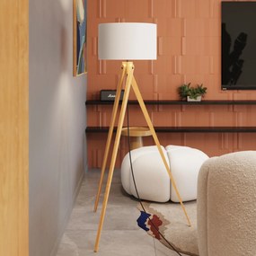 Sollux Lighting Stojací lampa NATT bílá