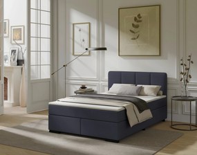 XXXLutz POSTEL BOXSPRING, 140/200 cm, antracitová MID.YOU - Jednolůžkové postele - 002784001213