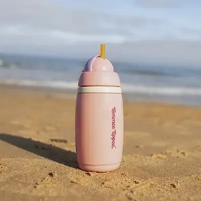 Tommee Tippee Active hrneček s brčkem 266 ml 12m+ růžová