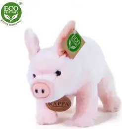 Rappa Plyšové prase domácí stojící 20 cm / ECO-FRIENDLY / od 0 let