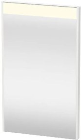 Duravit Brioso - Zrcadlo s LED osvětlením 700x420x45 mm, lesklá bílá BR7000022220000