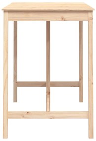Barový stolek 140 x 80 x 110 cm masivní borové dřevo - Default Title