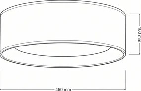 BRILAGI - LED Stm. sv. VELVET SM. VARI 24W/230V 3000-6500K pr. 45 cm béžová + DO
