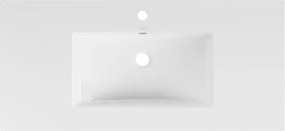 Mexen Atena, umyvadlo pro zapuštění do desky 101 x 46 cm, bílá lesklá, 25011000