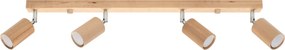 Sollux Lighting Stropní svítidlo BERG 4 přírodní dřevo