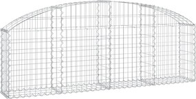 Klenutý gabionový koš 200 x 30 x 60/80 cm pozinkované železo 153463