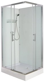 NIKIDO - S Sprchový box  LIVIE white 100x70
