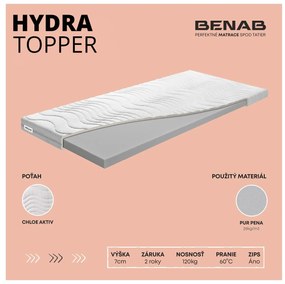 Vrchní matrace / Topper Benab Hydra 200x160 cm (T4). 763382