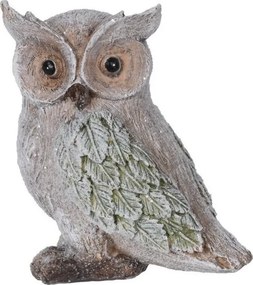 Sova s třpytkami 18 cm