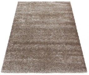 Vopi | Kusový koberec Brilliant shaggy 4200 taupe - 160 x 230 cm