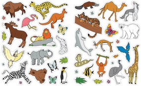 JIRI MODELS Omalovánky velké se samolepkami Zvířátka ZOO 4