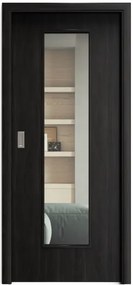 SAPELI ELEGANT KOMFORT M55 - CPL LAMINÁT - POSUVNÉ DVEŘE VČ. ZÁRUBNĚ - Ořech královský Průchozí šířka (cm): 120, Průchozí výška (cm): 197
