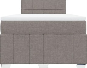 Box spring postel s matrací taupe 120x190 cm textil 3289311