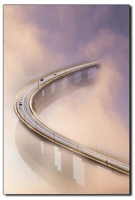 Obraz na plátně - Most v mlze - obdélník 7275A (75x50 cm)
