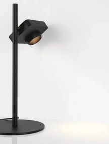 LED stmívatelná bílo-černá stolní lampa Kedros