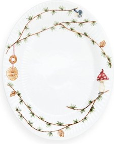 Porcelánový tác s vánočním motivem 22,5x28,5 cm Hammershøi Christmas – Kähler Design