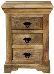 furniture-nabytek.cz - Noční stolek masiv z dřeva mango 45x60x40