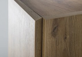 Aqualine Aqualine, ALTAIR vysoká skříňka s košem 40x184x31cm, dub emporio, AI485L