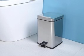Aqualine Aqualine, SIMPLE LINE odpadkový koš kulatý 12l, černá mat, 26112